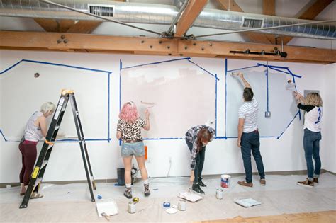 DIY Geometric Whiteboard Wall Mr Kate