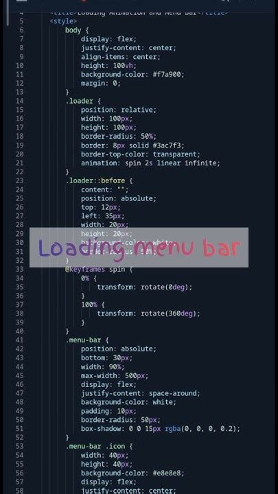 Menu Bar Html Css Software Easycoding Popular Viralvideo Youtubeshorts Youtube