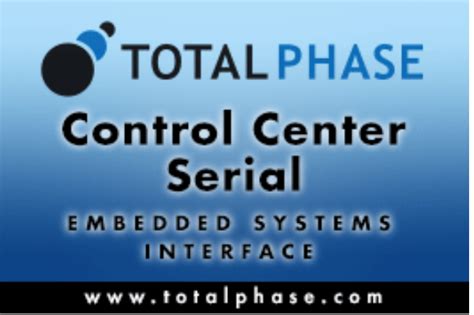 Control Center Serial Software Series Control Center Vs Flash Center For Programming Total Phase