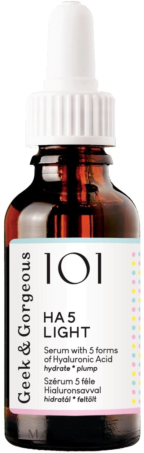 Geek & Gorgeous HA 5 Light Serum - Сыворотка с 5 видами гиалуроновой ...