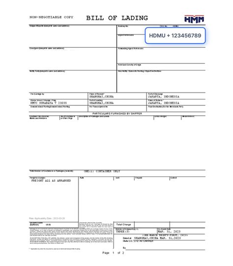 Hmm Bl Tracking Real Time Shipment Lookup Tradlinx