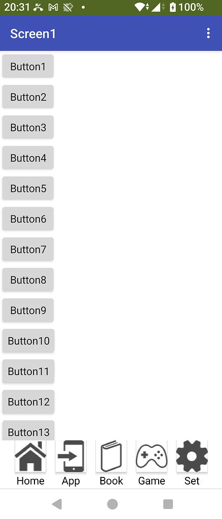 The Screen Layout With A Footer Menu App Inventor For Ios Mit App Inventor Community