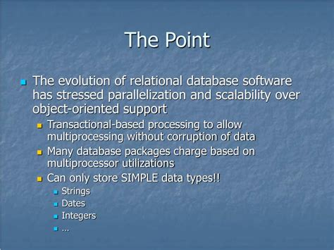 Ppt Object Oriented Persistence Techniques Using Oss Powerpoint