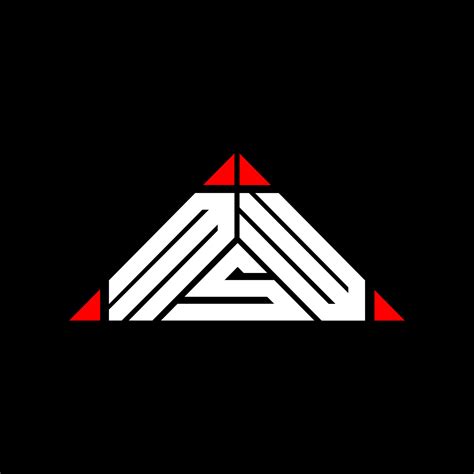 Msw Letter Logo Creative Design With Vector Graphic Msw Simple And