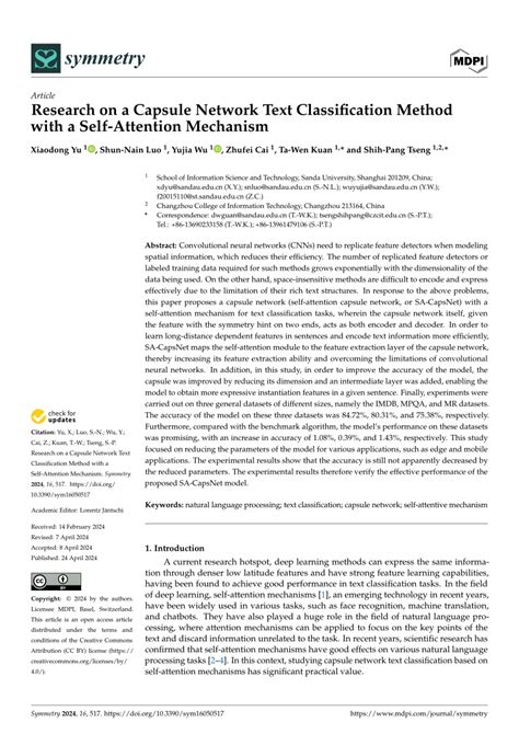 Pdf Research On A Capsule Network Text Classification Method With A