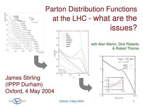 Ppt Parton Distribution Functions At The Lhc What Are The Issues Powerpoint Presentation