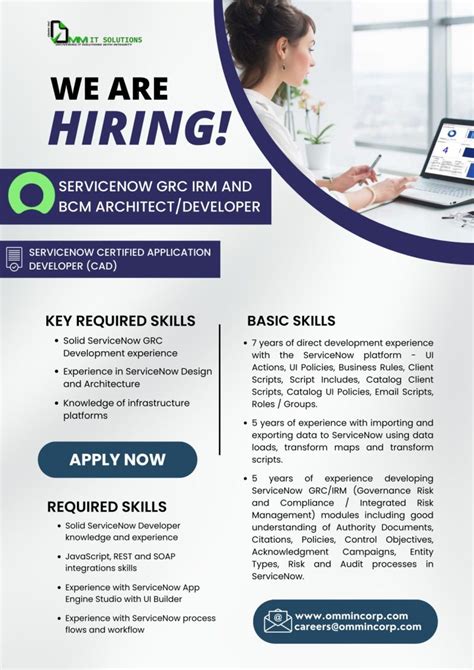 Principalservicenowapplicationdeveloper Grc Servicenow Workflow