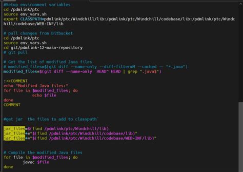Help Compiling Java Files With Bash Script Ptc Community