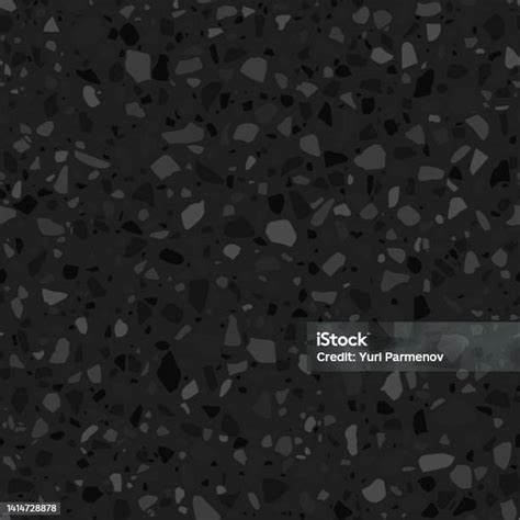 테라초 바닥 벡터 는 검은 색으로 매끄러운 패턴 천연 석재 화강암 대리석 석회암 콘크리트모자이크 바닥의 질감 0명에 대한 스톡 벡터 아트 및 기타 이미지 Istock