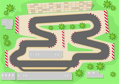 Race Track Top View 56971323 Vector Art At Vecteezy