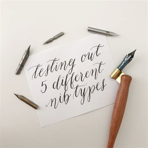 Review The Best Nib For A Modern Calligraphy Beginner Testing Out Review The Best Nib For A Modern Calligraphy Beginner Testing Out