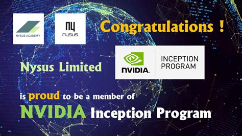 Nysus 我們非常榮幸nysus Limited能獲選加入nvidia Inception