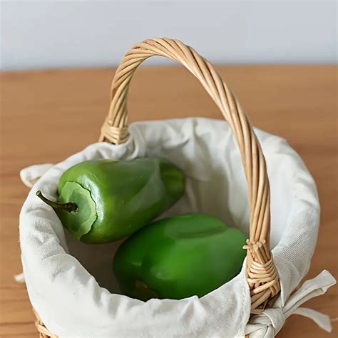 Комплект от 2 ръчно изработени дървени кошници за плодове с Temu Germany