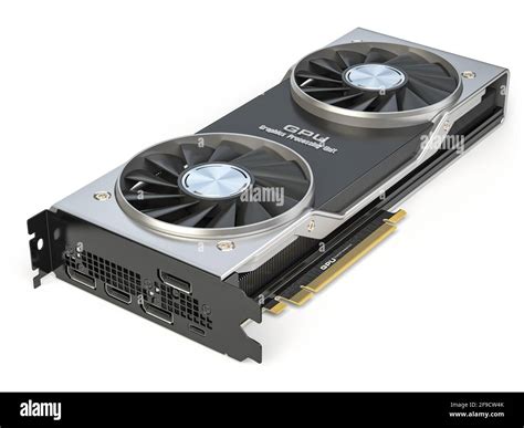 Graphics Card Modern Gaming Gpu Graphics Processing Unit Isolated On