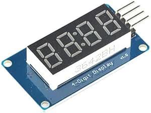 4 Digit 7 Seven Segment Tube LED Display Module TM1637 for Arduino Raspberry PI: Amazon.co.uk ...
