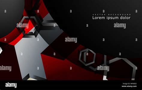 Abstract Vector Background With Hexagon Overlapping Pattern Vector Illustration For Any