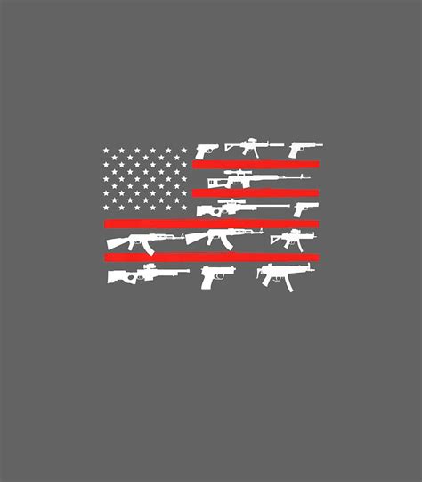 American Flag Gun Rights July 4th Independence Day Premium Independence