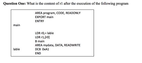 solved question one what is the content of rl after the