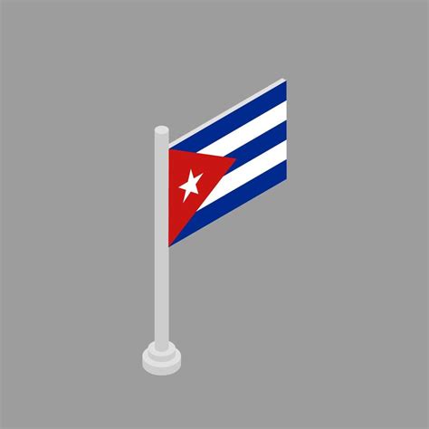 Illustration Of Cuba Flag Template 13257350 Vector Art At Vecteezy