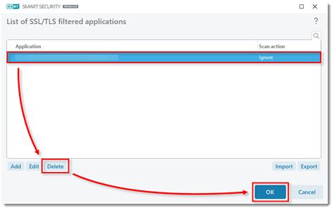 KB Manage Protocol SSL TLS Filtering In ESET Windows Home Products X X