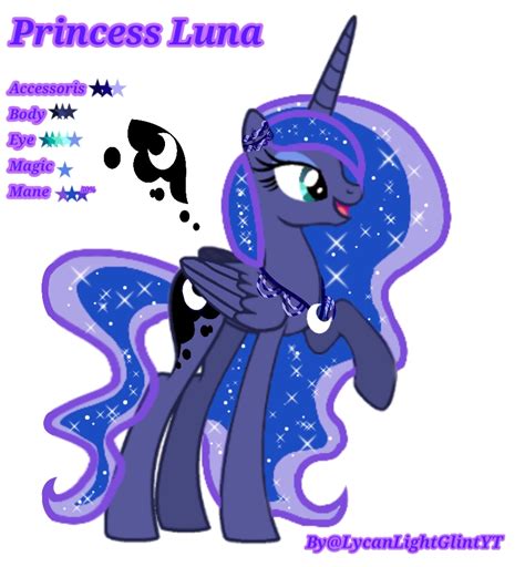 Mlp Next Gen Princess Luna Older Vers Color Guide By Lycan Lyrannea On