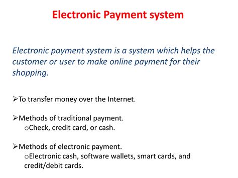 6 Electronic Payment Systems Pptx