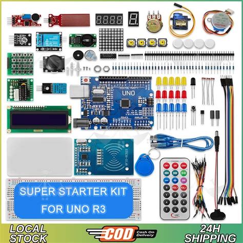 Super Starter Kit For Uno R3 Arduino Uno R3 With Tutorial Compatible With Arduino Ide Uno R3
