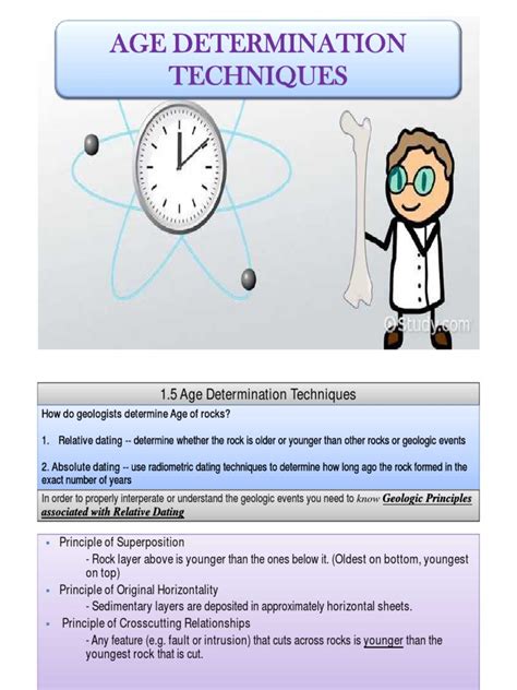 Age Determination Techniques Pdf Radiocarbon Dating Geology