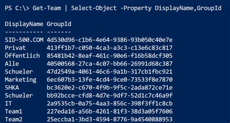 ms teams create and configure teams with powershell sid 500