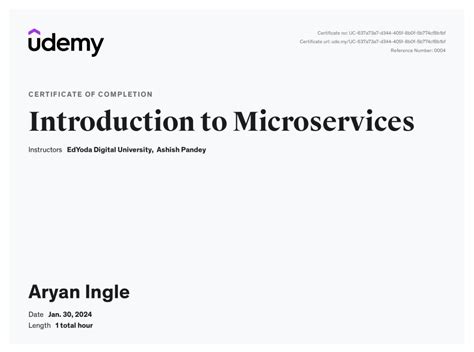 Aryan Ingle On Linkedin Udemy Course Completion Certificate