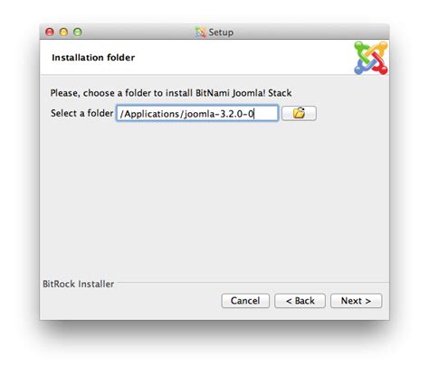 Installing Joomla Using Bitnami Joomla Stack Joomla Documentation