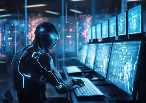 Premium Ai Image An Ai System Autonomously Responding To A