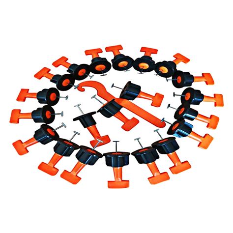 Masteelf 50pcs Tile Positioning Leveler T Type Tile Correction Leveler Reusable Tile Leveler