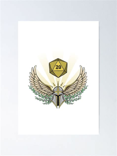 Dnd Paladin Class Symbol Poster By Avalon18 Redbubble