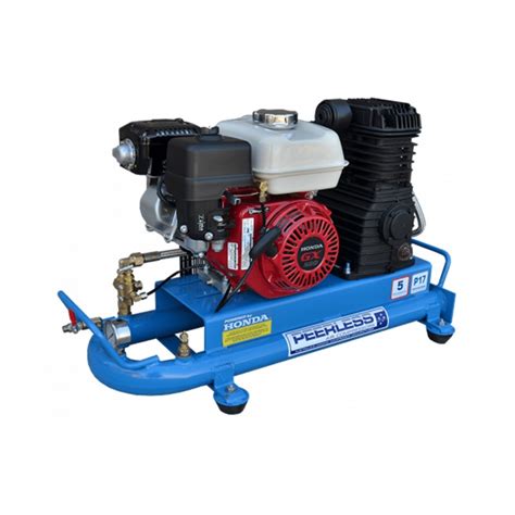 Buy Peerless P17 Petrol Air Compressor Belt Drive 2 Tube Tank Electric