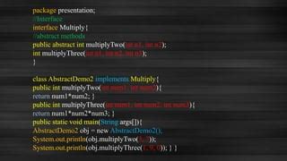 Polymorphism Presentation In Java PPTX