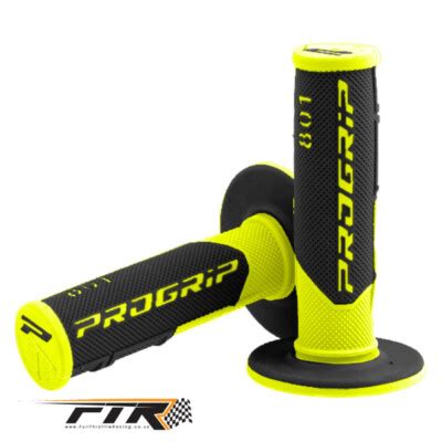 Progrip 801 Fluo Yellow Grips Motocross Enduro Supermoto Grips Ebay Uk