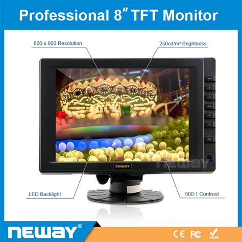 New 8 Inch Led Monitor Application Monitor Car Monitor High Quality New 8 Inch Led Monitor