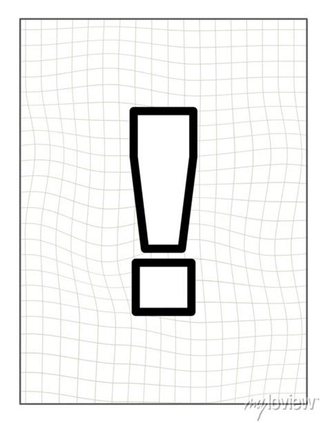 Vector Coloring Page With Number Text Illustration Posters For The Wall