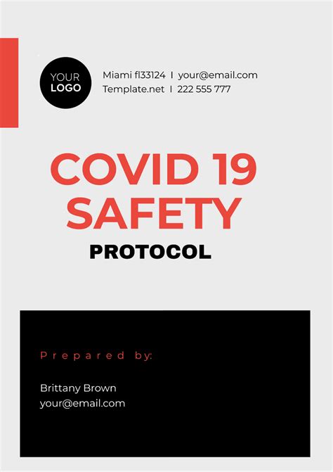 Free Covid 19 Safety Protocol Template To Edit Online