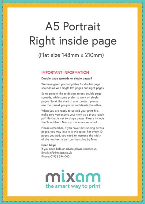 A5 Book Print Templates Download Printable PDF Templateroller