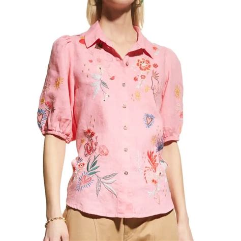 Johnny Was Tops Johnny Was Ruth Libson Linen Shirt Poshmark