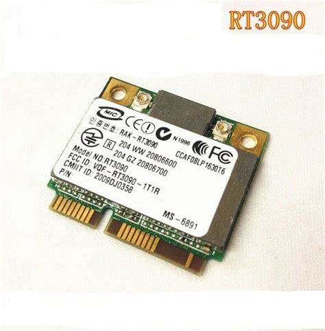 Ralink RT3090 802.11b/g/n PCI-E Half mini Wireless Card RT3090-1T1R ...