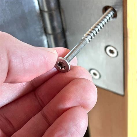 Door Hinge Wood Screws 10 X 3 Extra Long Stainless Steel 20 Pack Star Drive T25 Sharp Cutting Door Hinge Wood Screws 10 X 3 Extra Long Stainless Steel 20 Pack Star Drive T25 Sharp Cutting