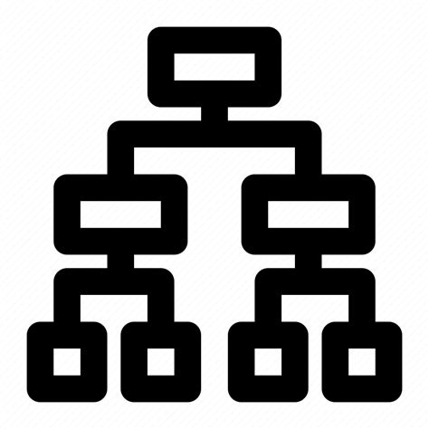 Hierarchy Organization Chart Diagram Icon Download On Iconfinder