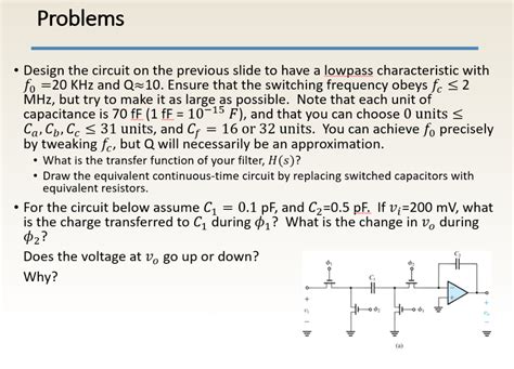 Psoc Switched Capacitor Blocks Capacitor Unit Value