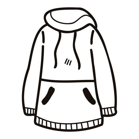 Hand Drawn Cute Sweater For Women In Doodle Style 24264391 Vector Art