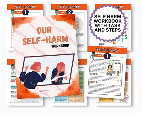 Self Harm Coping Workbook For Teen Mental Health And Reflective Teen