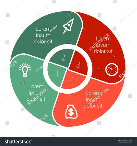 Pie Chart Data Elements Template Infographics Stock Vector Royalty Free 1309952368 Shutterstock