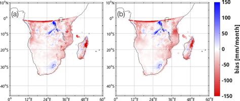 Figure A1 Model Validation Model Rainfall Bias In Millimetres Per Download Scientific Diagram